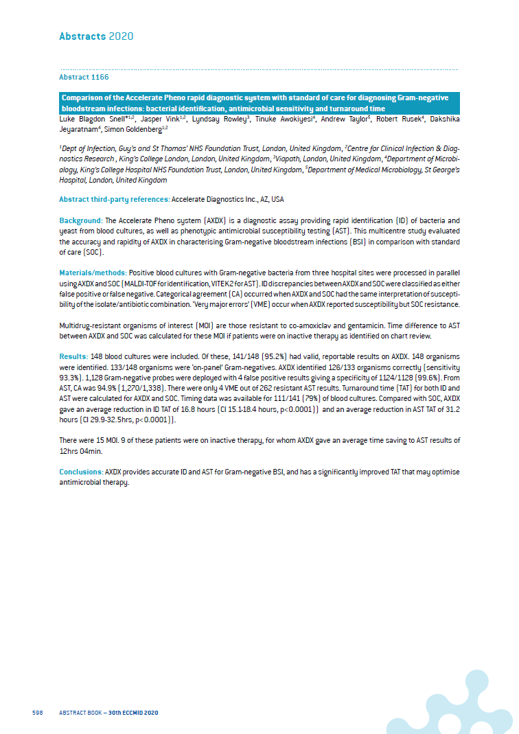 ECCMID 2020 Abstracts