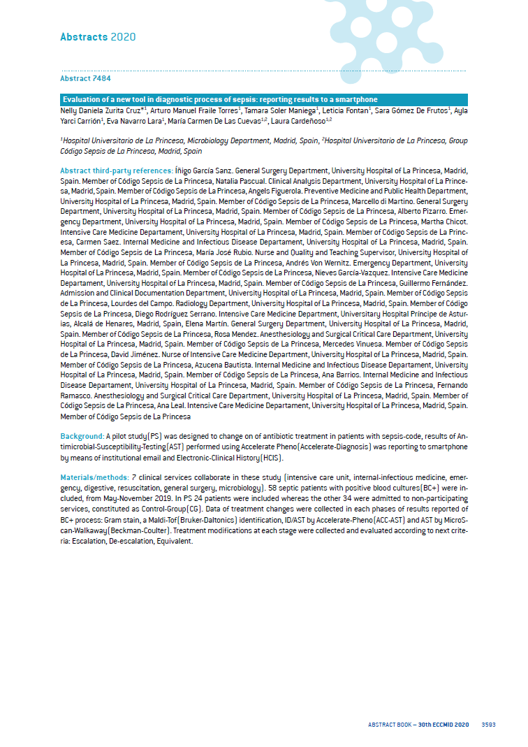 ECCMID 2020 Abstracts